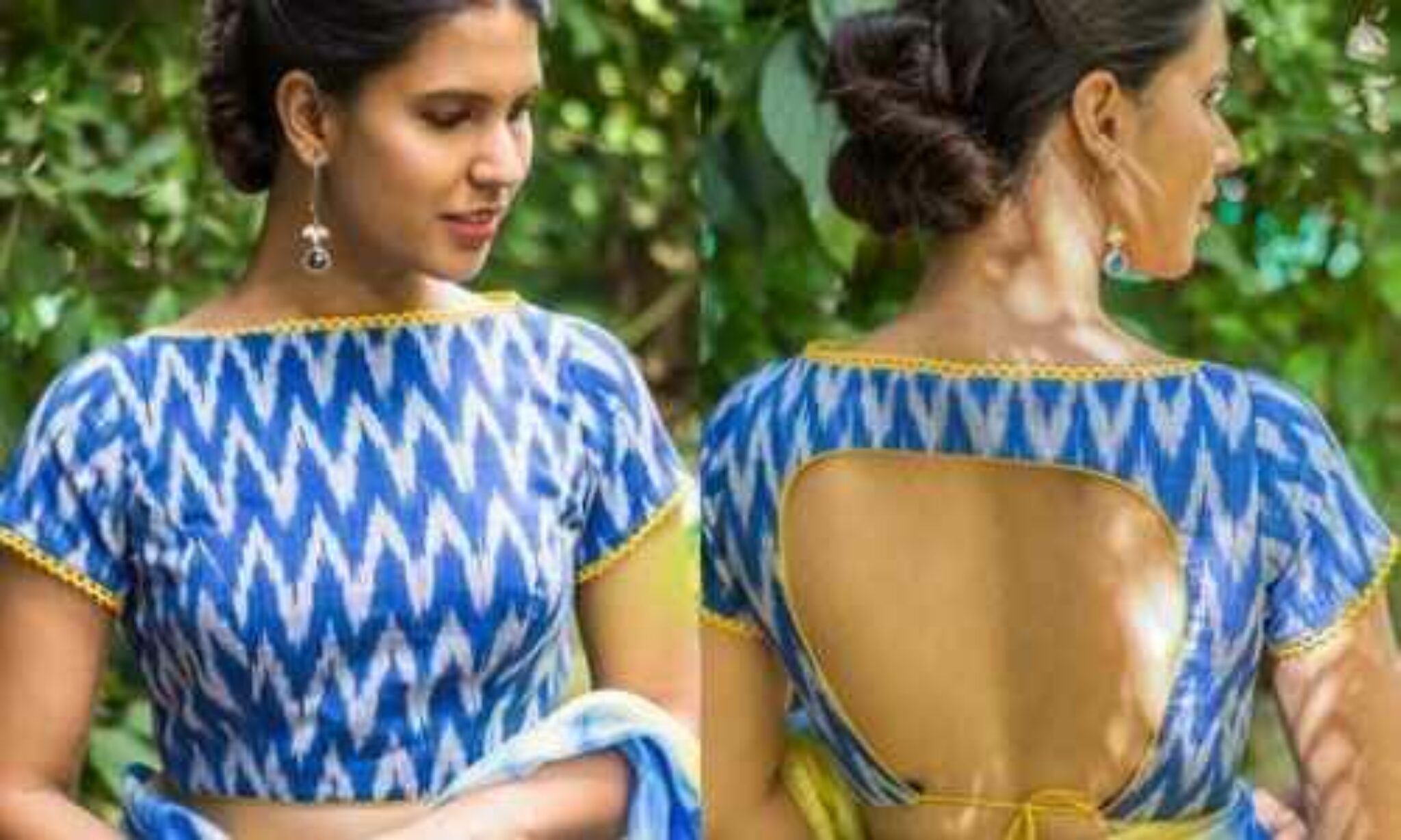 35 लेटेस्ट बोट नेक ब्लाउज डिजाइन फोटो | Boat Neck Design For Blouse ...