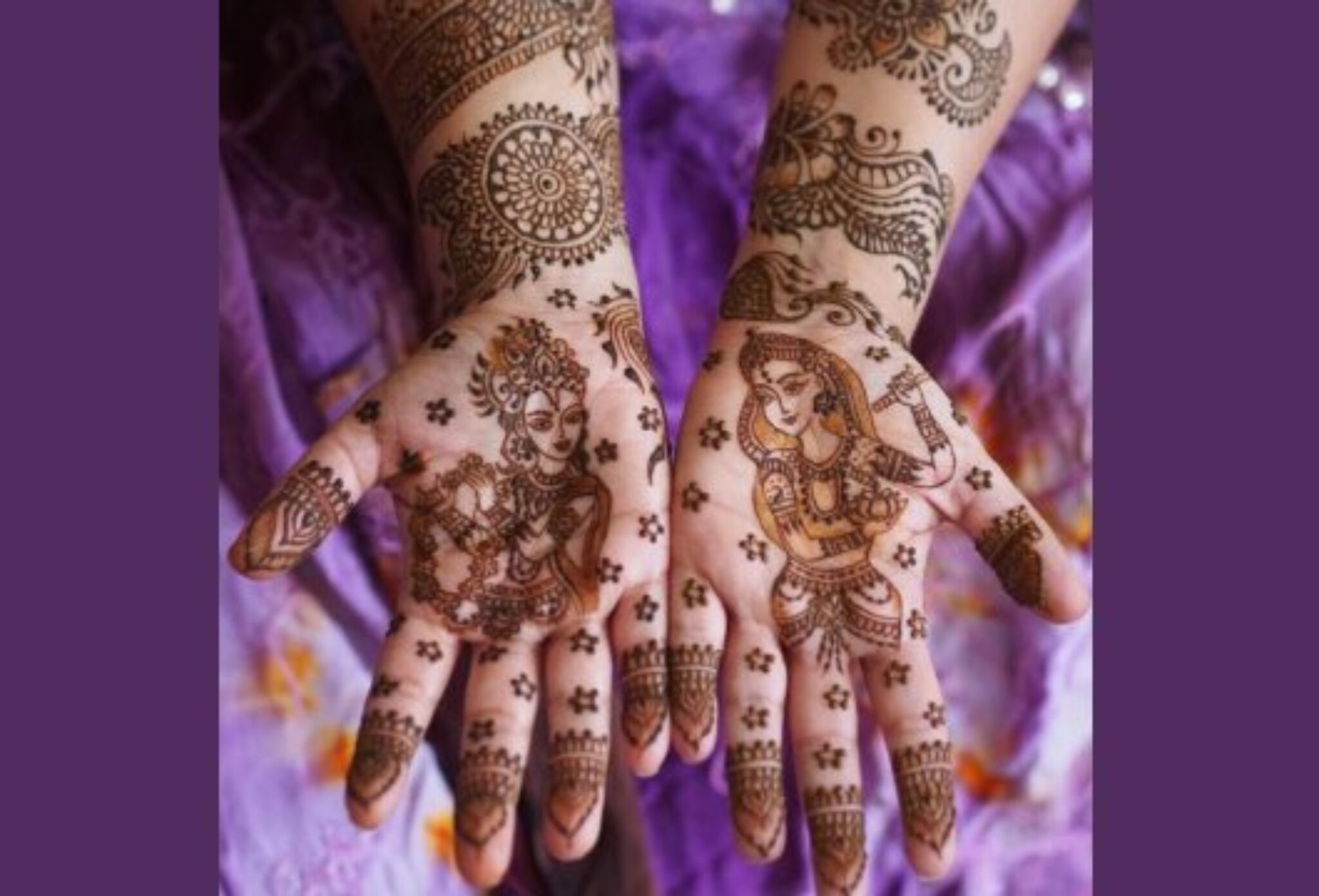 30+ Simple Radha Krishna Mehndi Design 2024 | बेस्ट राधा कृष्णा मेहंदी ...