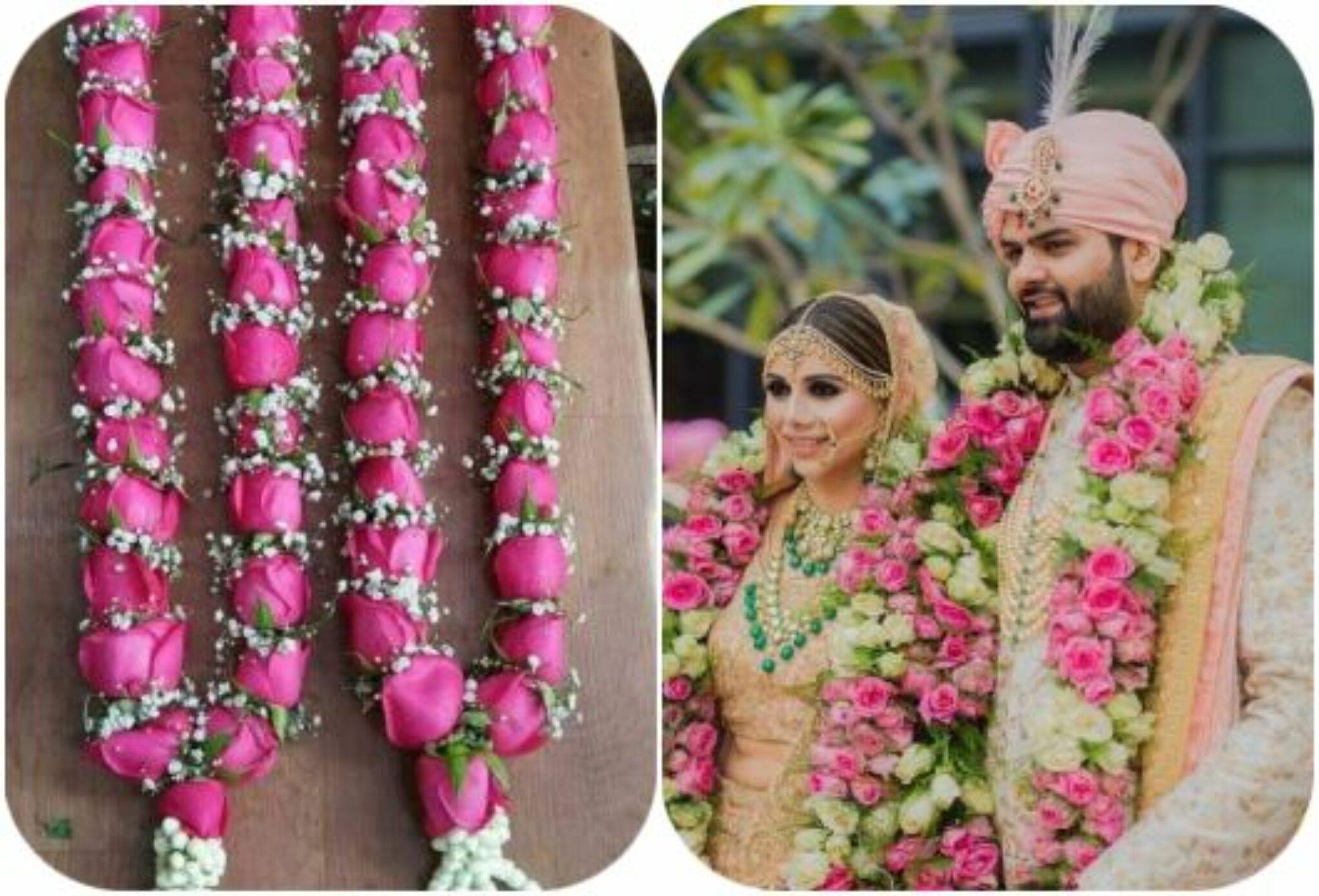 50+ Best Varmala Designs For Wedding 2024 | Rose Varmala Photo - SabSastaa